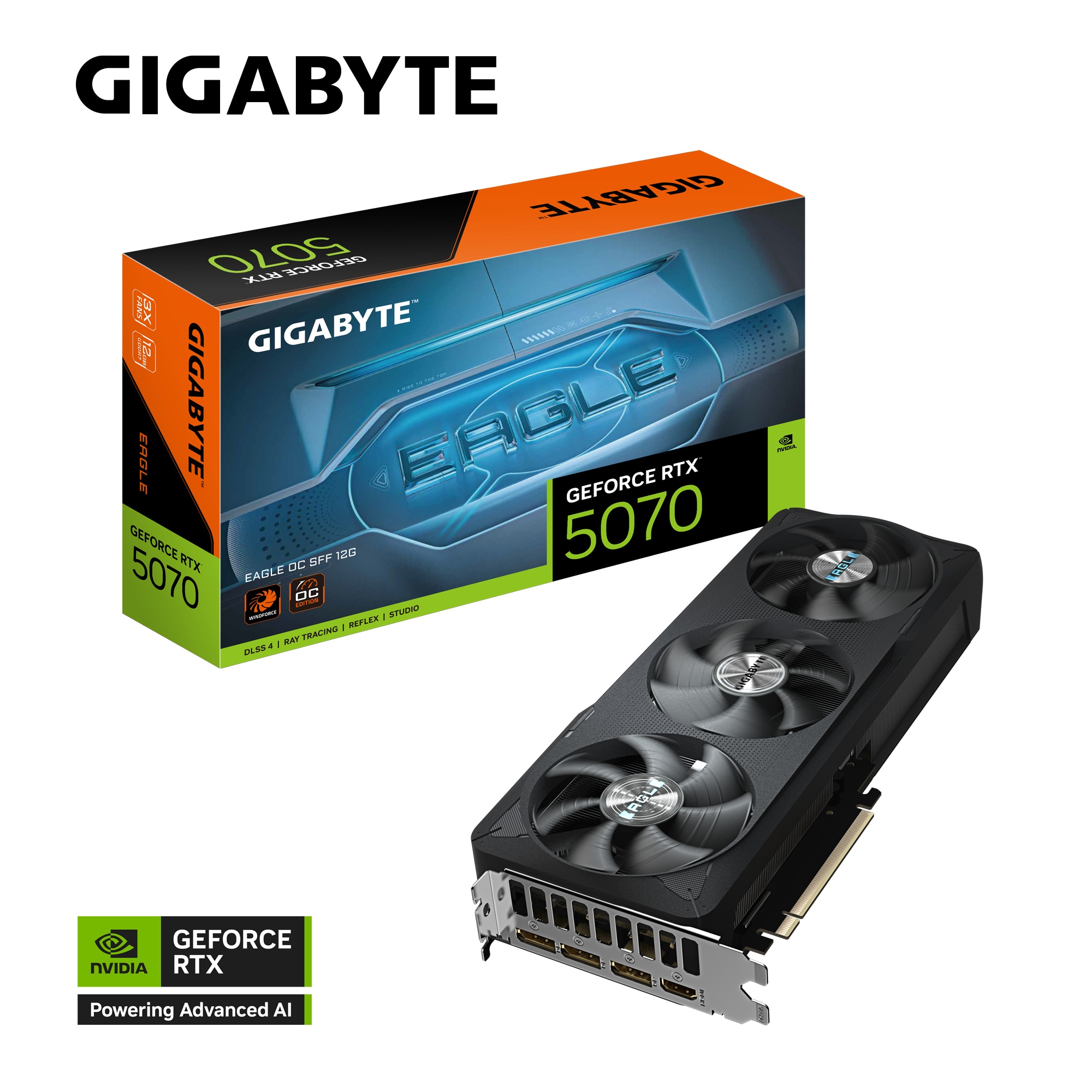 Gigabyte GeForce RTX 5070 EAGLE OC SFF 12G [GV-N5070EAGLE OC-12GD ...